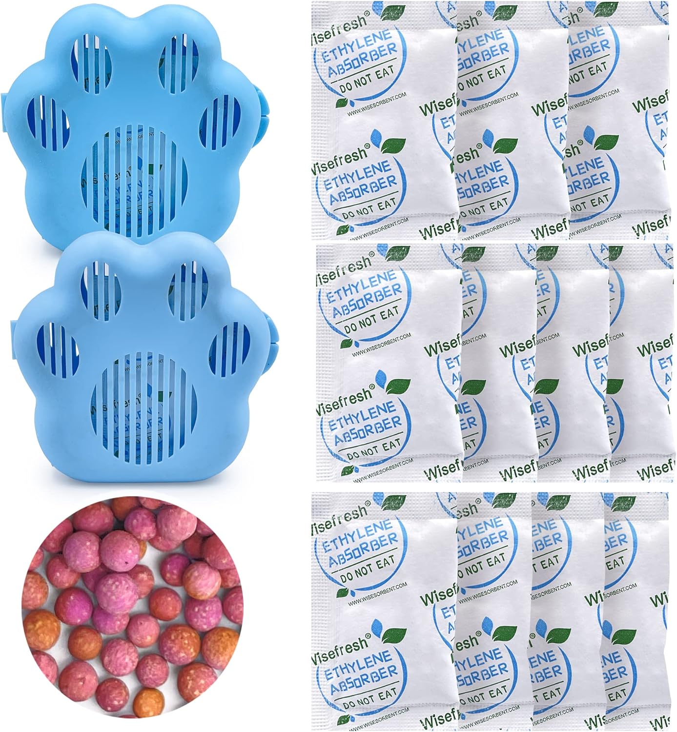 Amazon.com: WiseFresh 5 Gram Ethylene Gas Absorber Packet, Vegetable ...