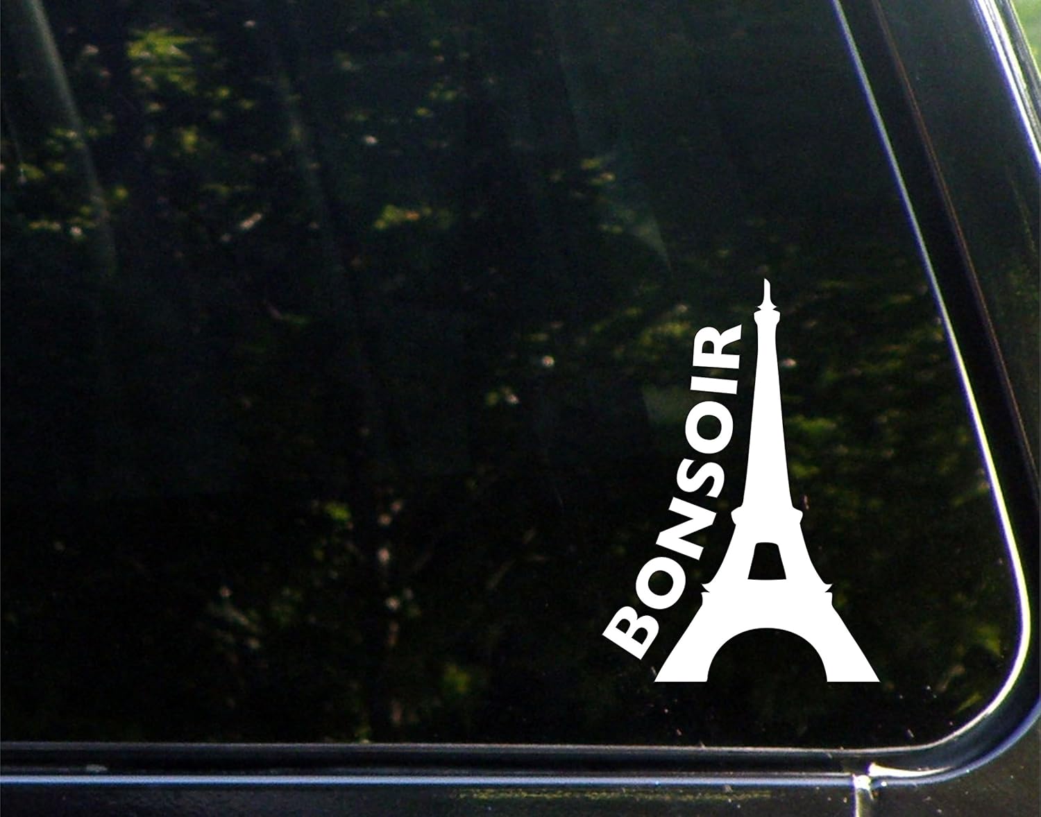 Amazon.com: Bonsoir - 3-3/4" x 8-1/2" - Vinyl Die Cut Decal/Bumper ...