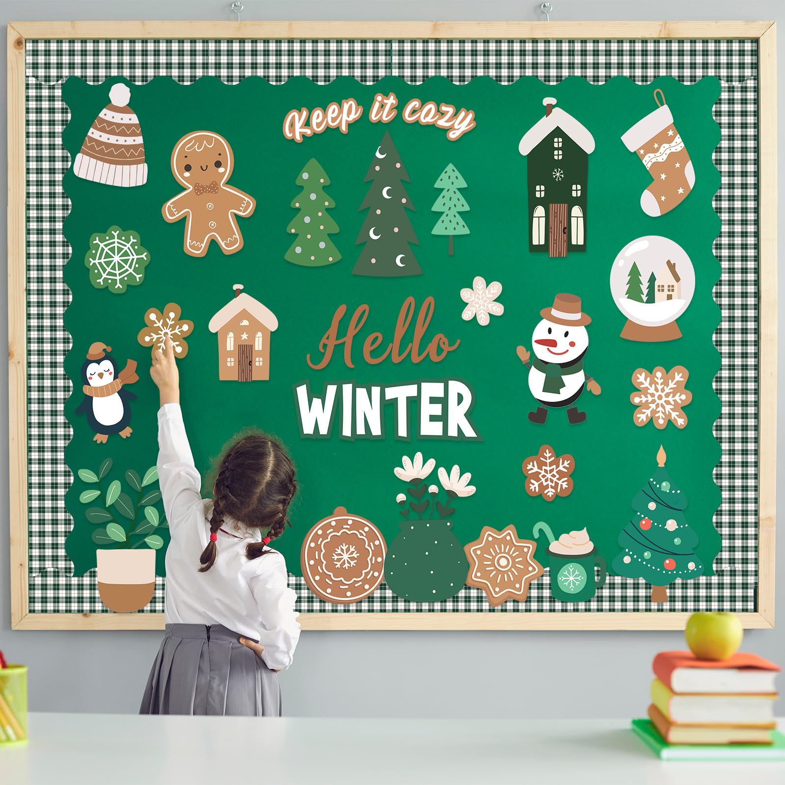 Snapklik.com : Pasimy Winter Bulletin Board Decorations Hello Winter ...