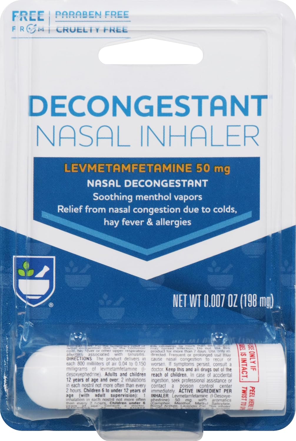 Rite Aid Nasal Decongestant Inhaler - 0.007 oz Nepal | Ubuy