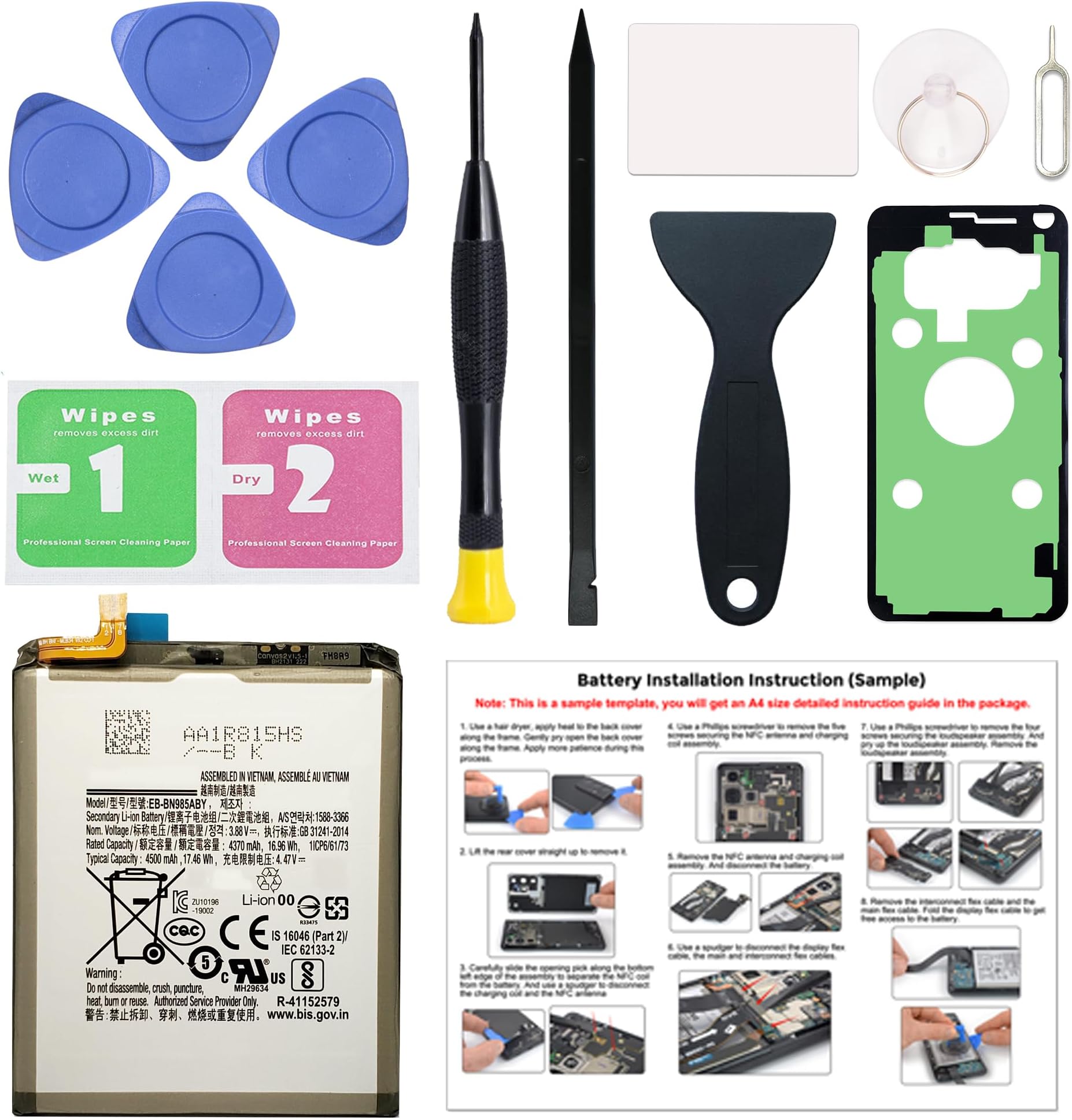 Amazon.com: Viimon Note 20 Ultra Battery Replacement Kits (New Upgraded ...