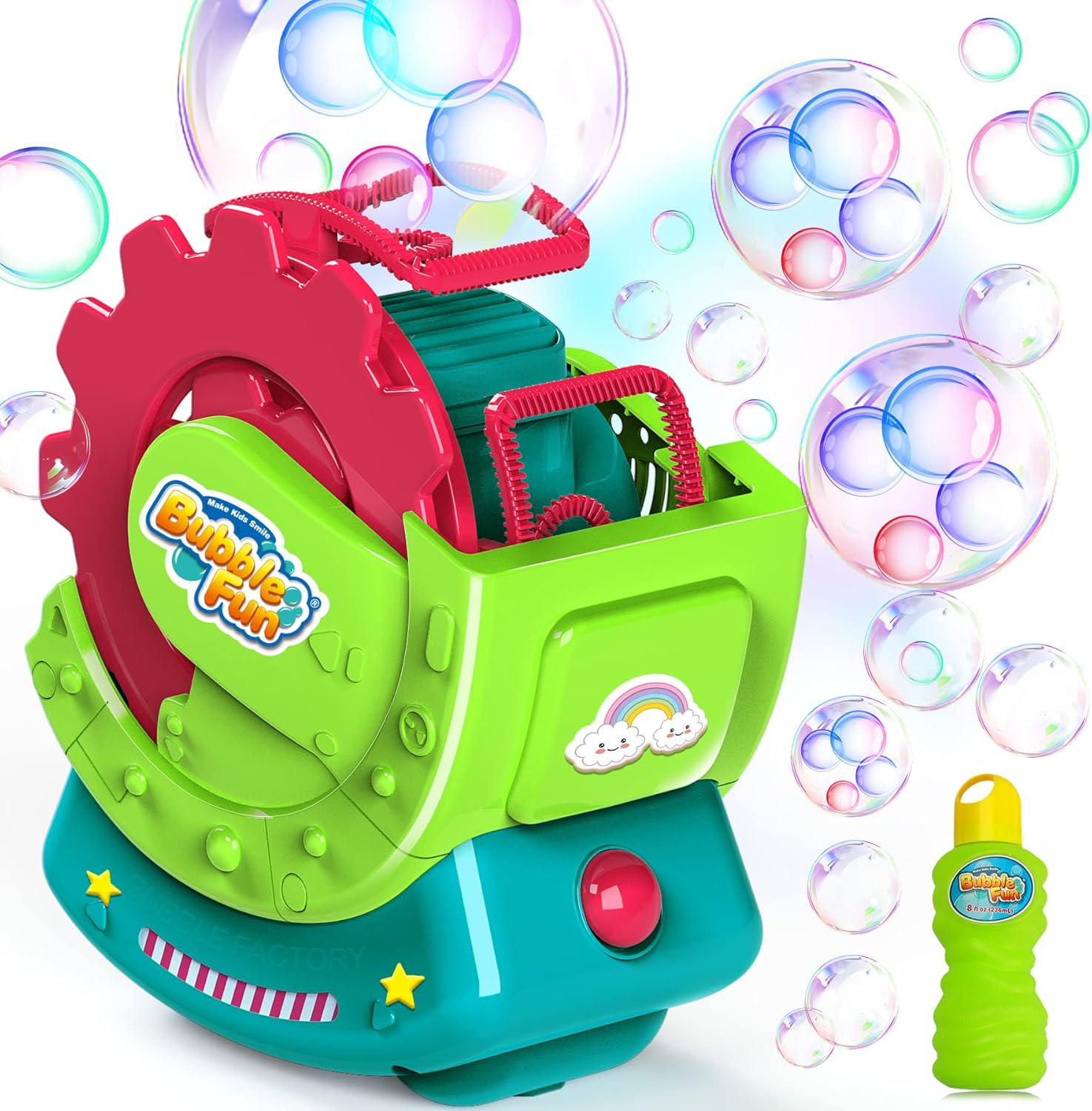 Amazon.com: Bubble Machine, Automatic Bubble Blower& Bubble in Bubble ...
