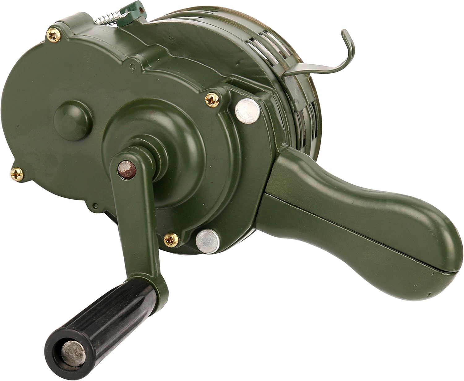 YaeTek Hand Crank Loud 115dB Hand Crank Manual Operated Portable Metal ...