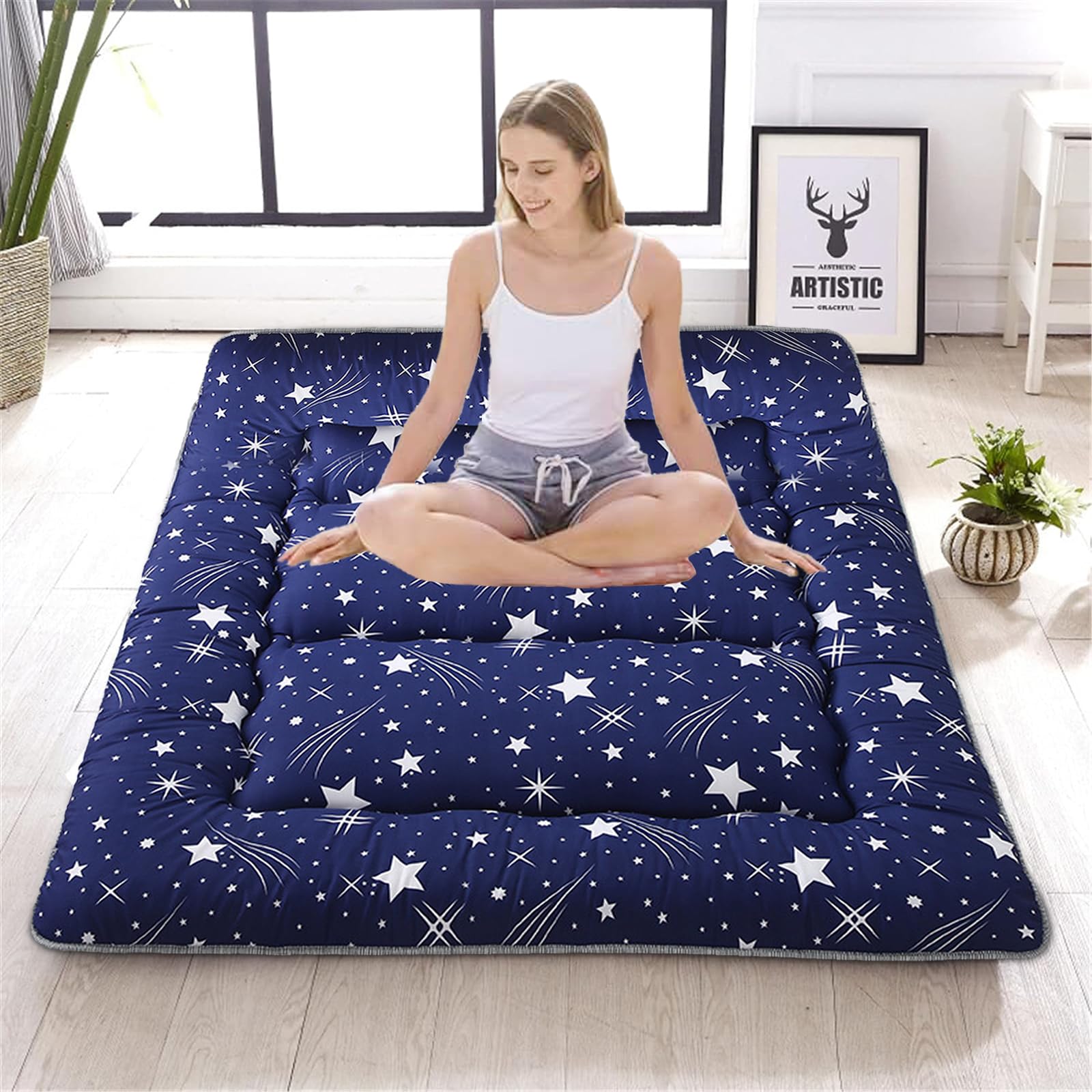 Amazon.com: JZGYDD Japanese Floor Mattress,Thicken Japanese Floor ...