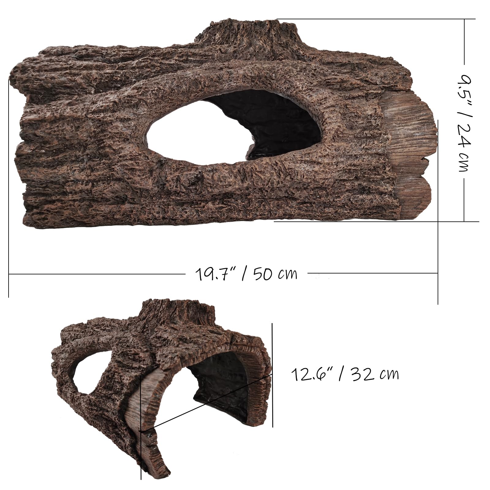 Large Simulated Tree Trunks for Pond Decoration, Koi Hiding & Playing ...