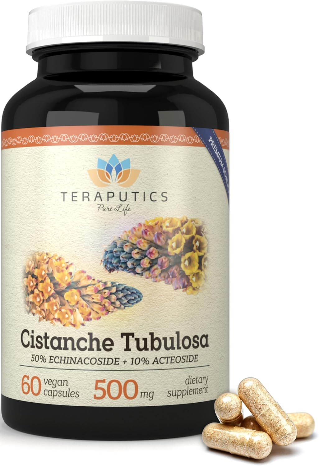 Amazon.com: Cistanche Tubulosa Extract 500mg (60 Capsules) | 50% ...