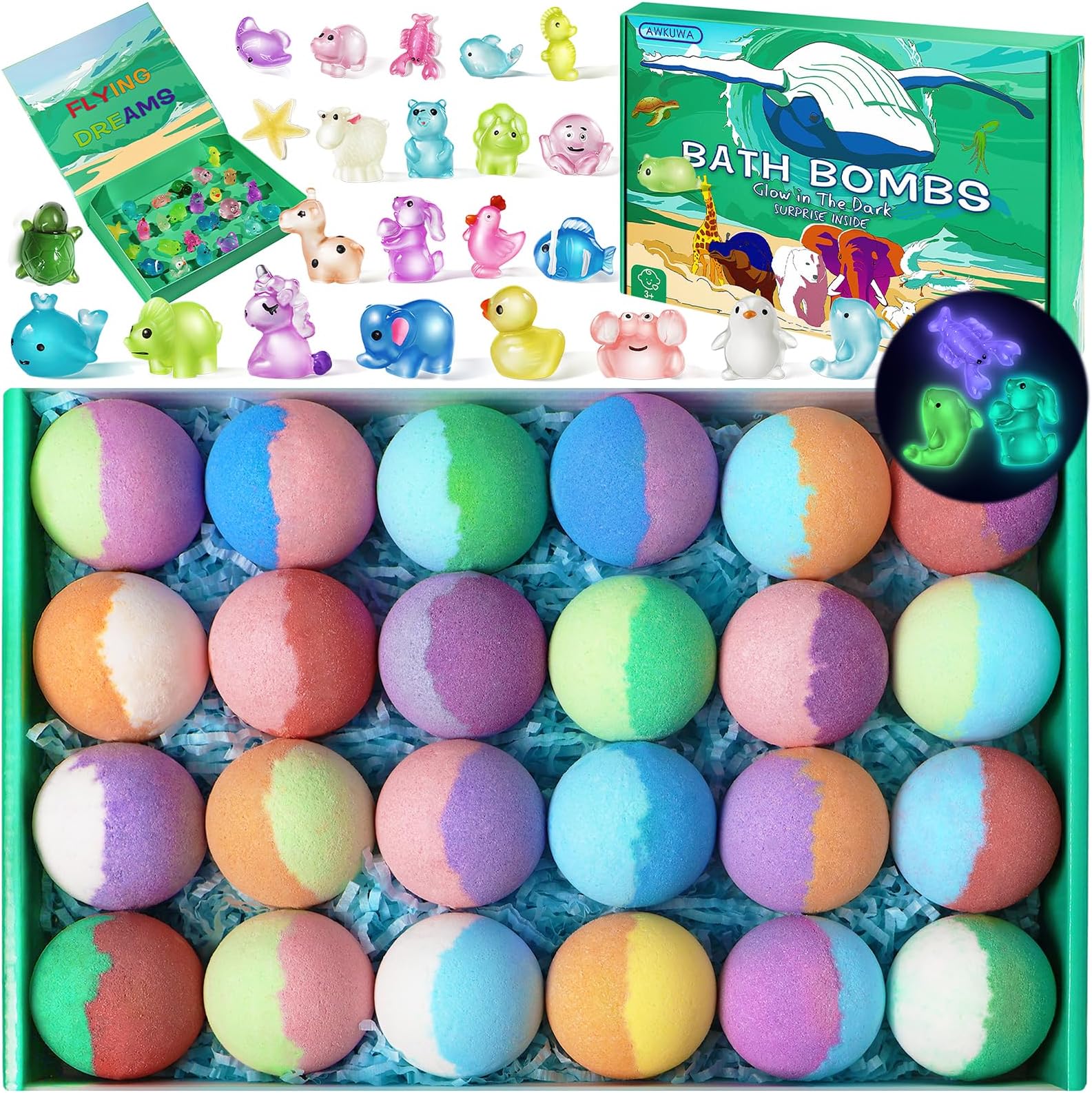 Amazon.com: Bath Bombs for Kids with Toys Inside - 24 Pack Kids Bath ...