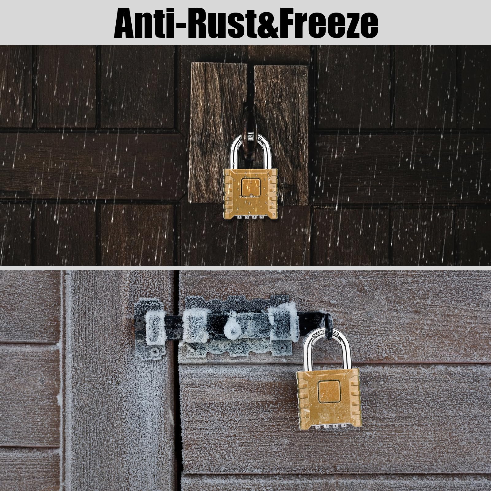 Snapklik.com : Heavy Duty Combination Padlock, Large Outdoor Padlock ...