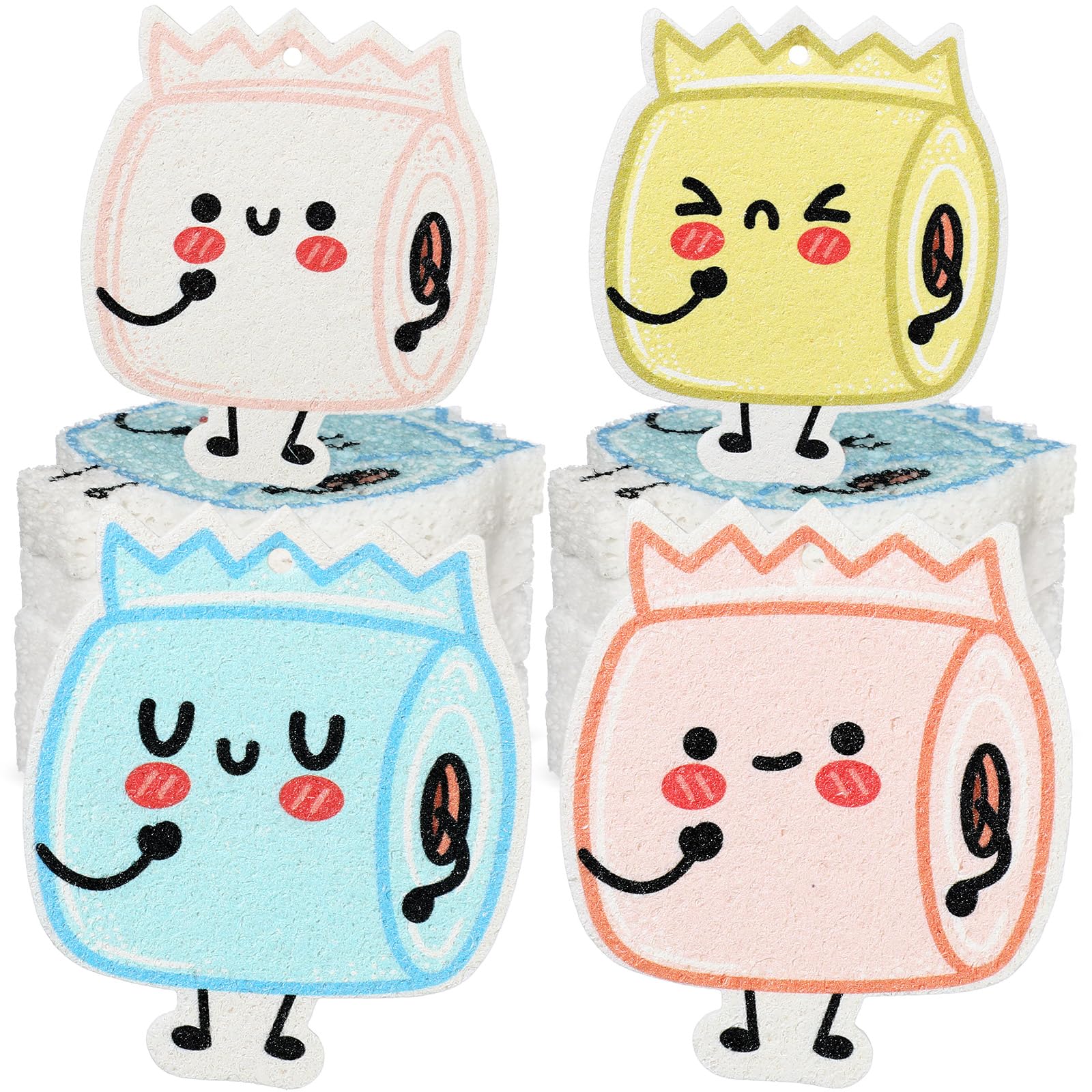 Amazon.com: Newtay 8 Pack Dish Sponge Set Compressed Sponges Non ...