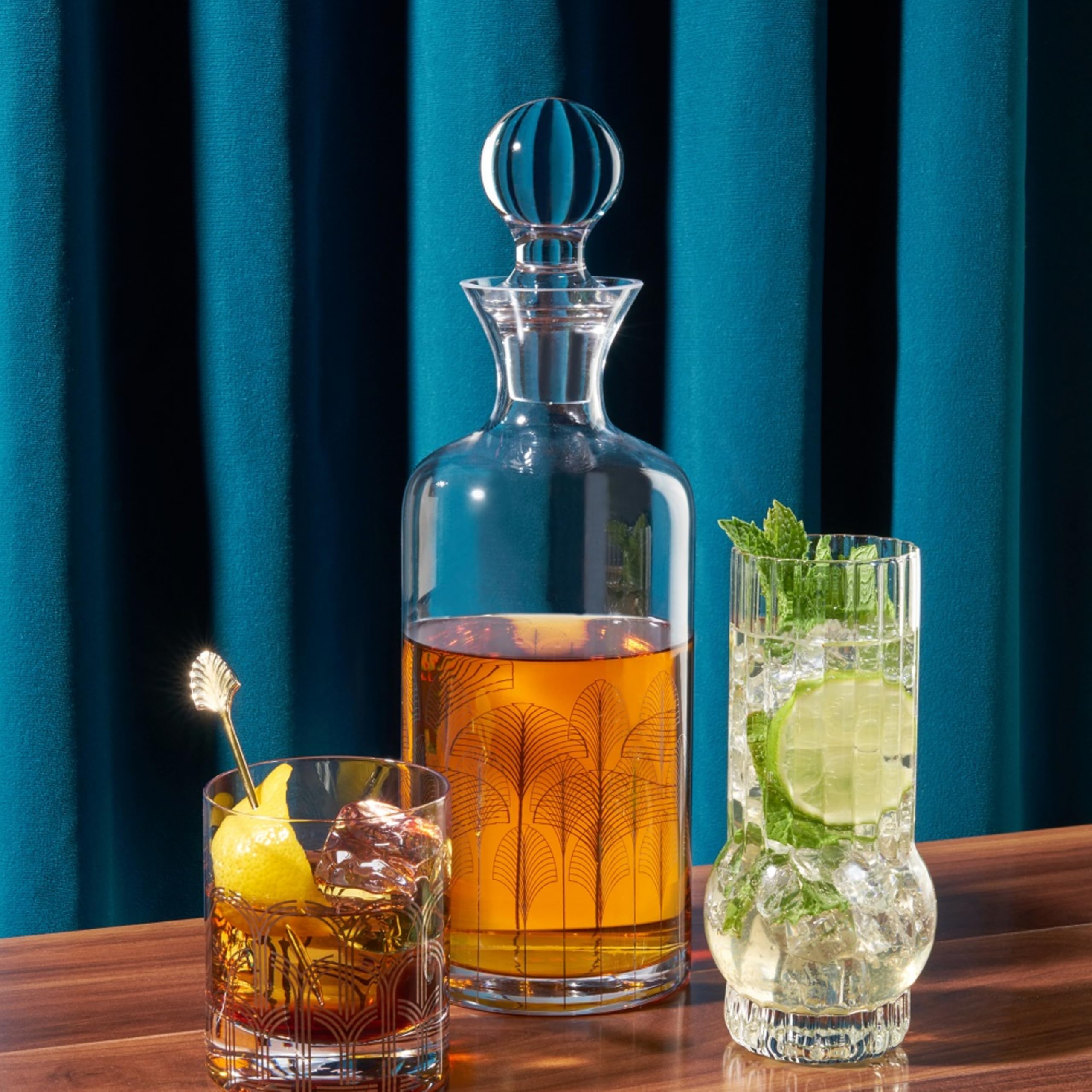 Snapklik.com : Viski Deco Crystal Wine And Whiskey Decanter For Red ...