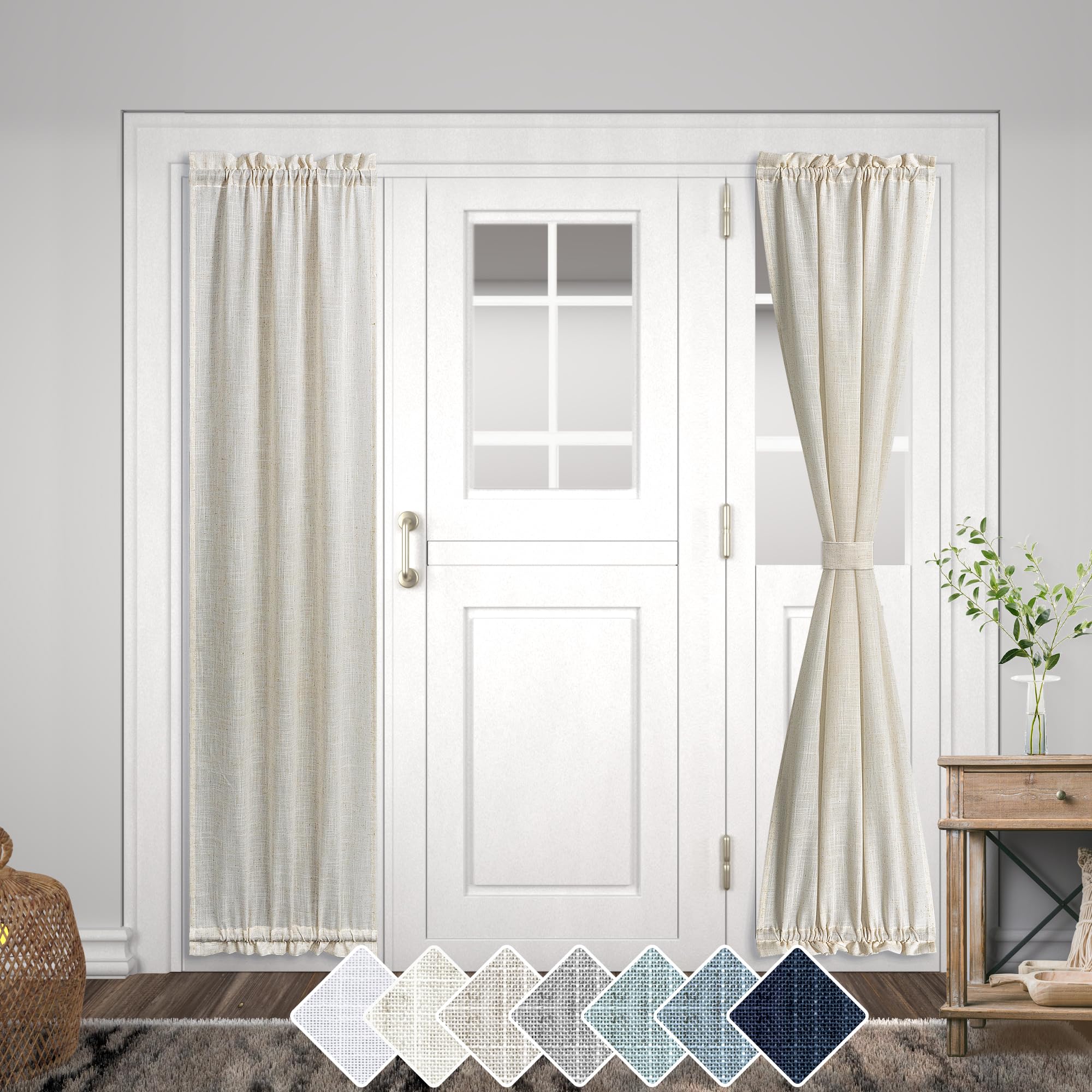 Amazon.com: KOUFALL Sidelight Door Curtains 72 Inches Long for Side ...