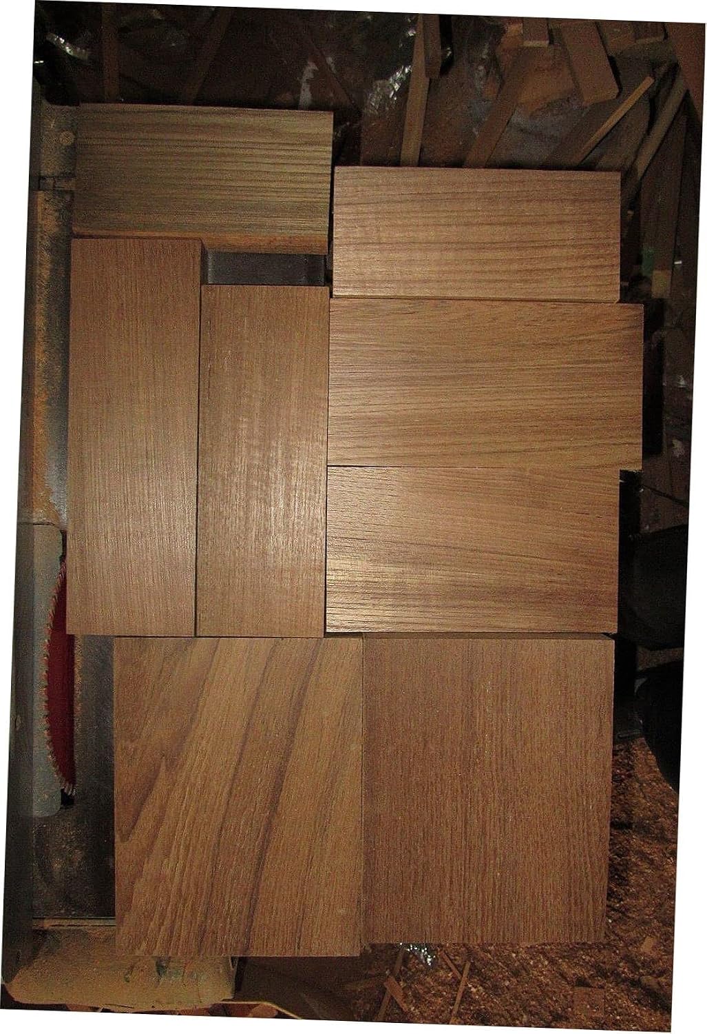 Amazon.com: Burmese Teak Marine Lumber 10 Pounds of Planed Cut-Offs ...