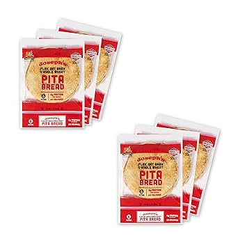 Amazon.com: Joseph's Pita Bread Value 6-Pack, Flax Oat Bran and Whole ...