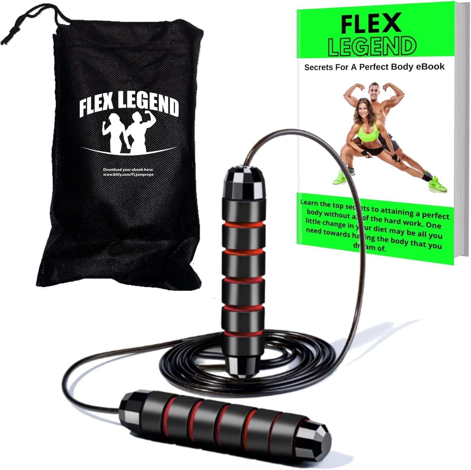Amazon.com : FLEX LEGEND Jump Ropes - Tangle-Free Ball Bearing Speedy ...