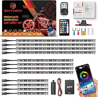 Amazon.com: Skynex Motorcycle Led Lights:12PCS Energy Saver LED Lights ...