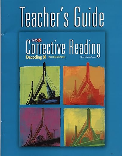 Corrective Reading Decoding B1 Teachers Guide Decoding Strategies Sra 9780076112173