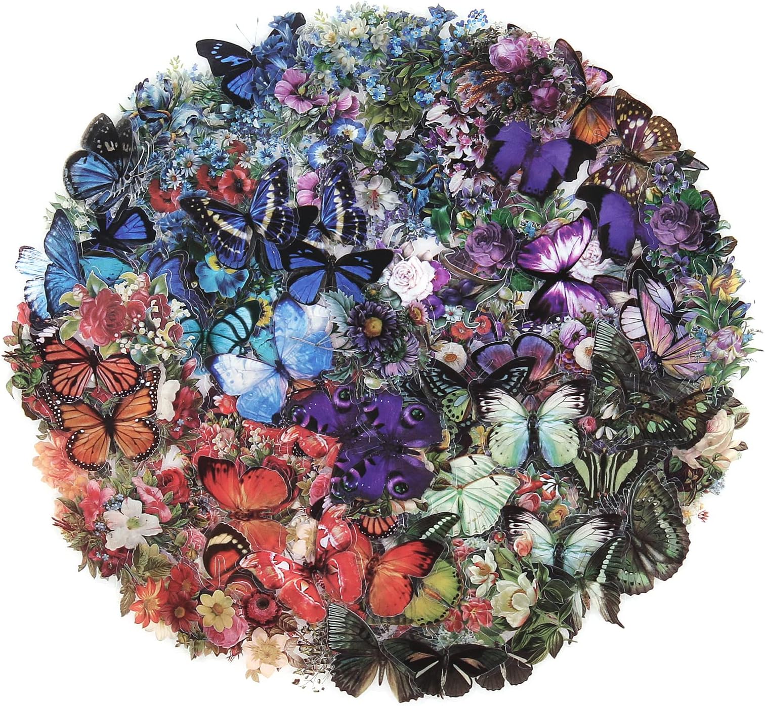 Amazon.com: Watercolor Nature Stickers Set(120 PCS) Flowers Plant Small ...