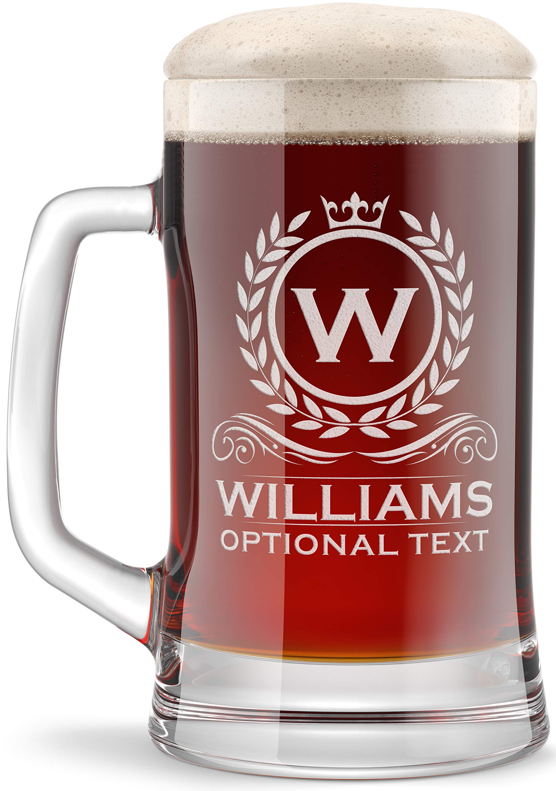 Amazon.com | DADDY FACTORY Personalized Custom Beer Mug Glass Cup ...