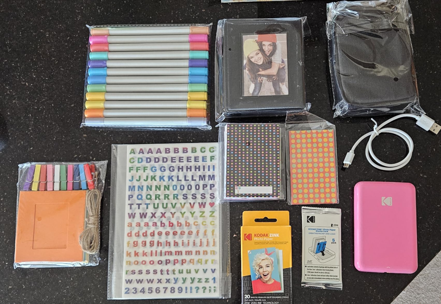 Kodak Step Wireless Mobile Photo Mini Printer (White) Compatible w/iOS ...