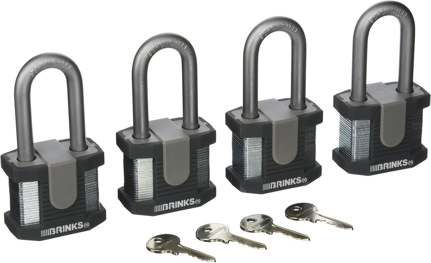 Brinks 672-52401 Commercial 50mm Solid Steel Lock with 2" Boron Shackle ...