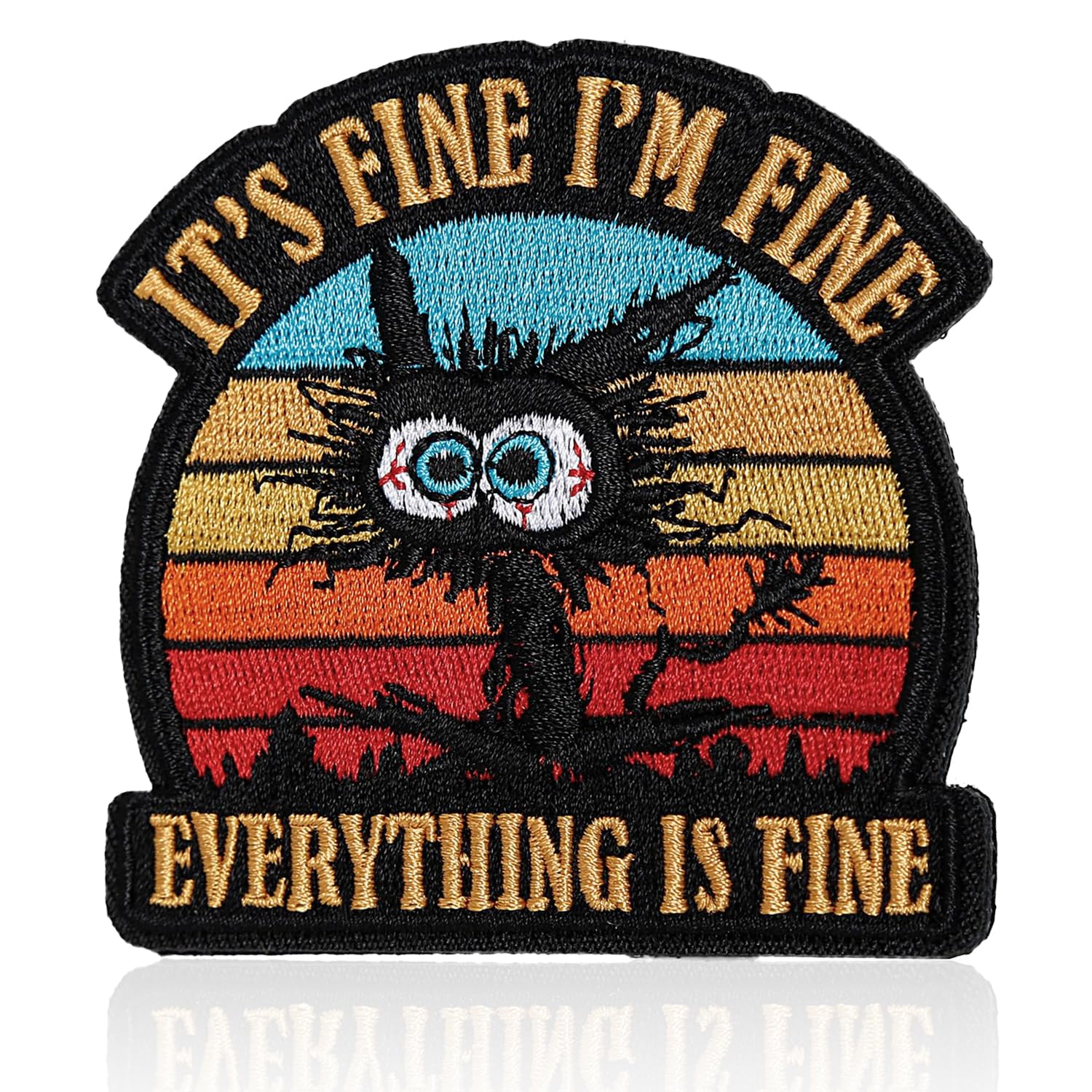 Amazon.com: It's Fine I'm Fine Everything is Fine Cat Morale Patch | 3 ...