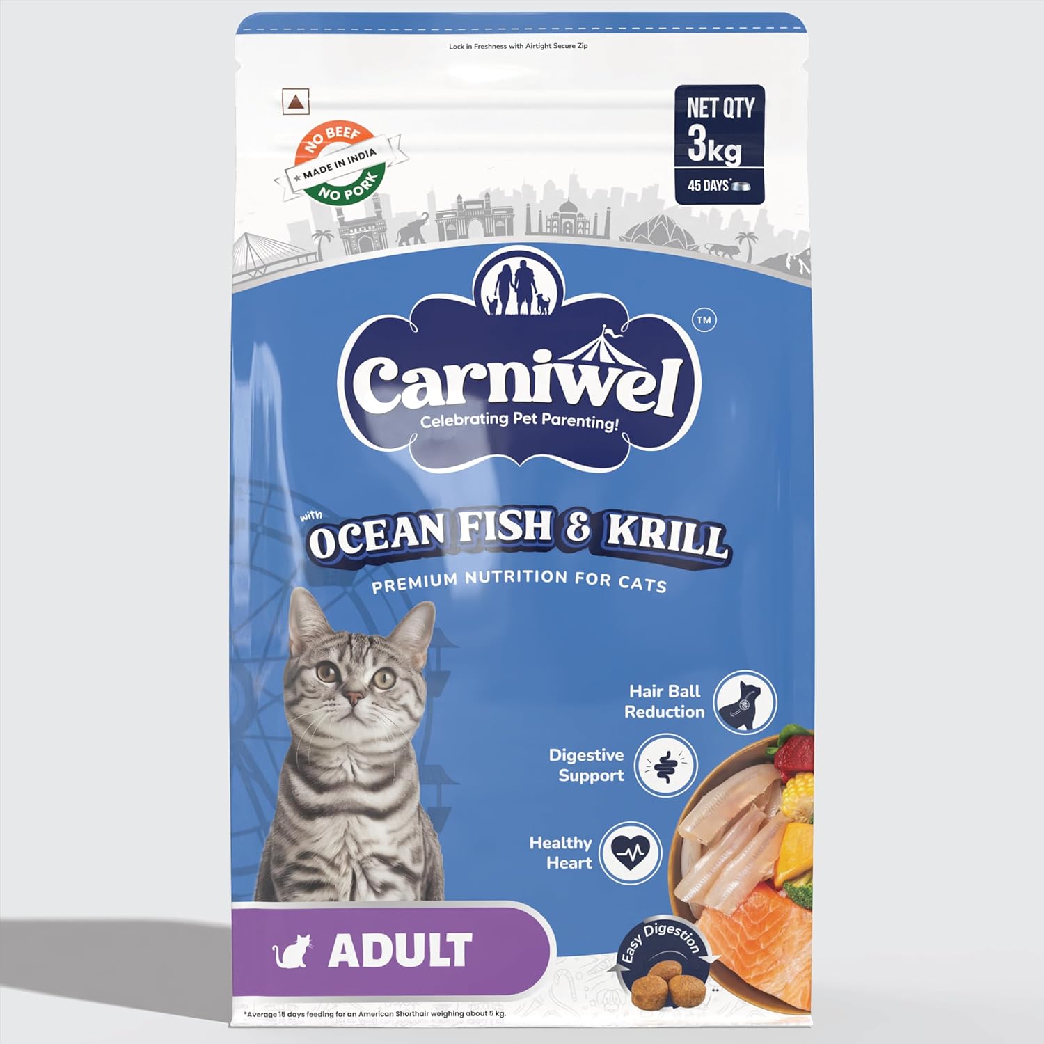 Carniwel Dry Cat Food with Ocean Fish & Antarctic Krill | Fresh ...