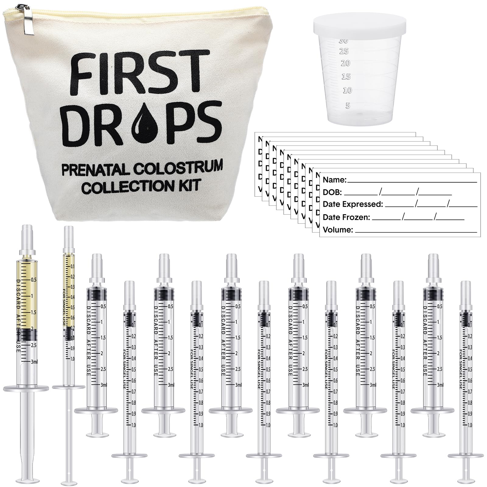 Snapklik.com : 100 Set Colostrum Collector Kit Include 100 1ml /3ml ...