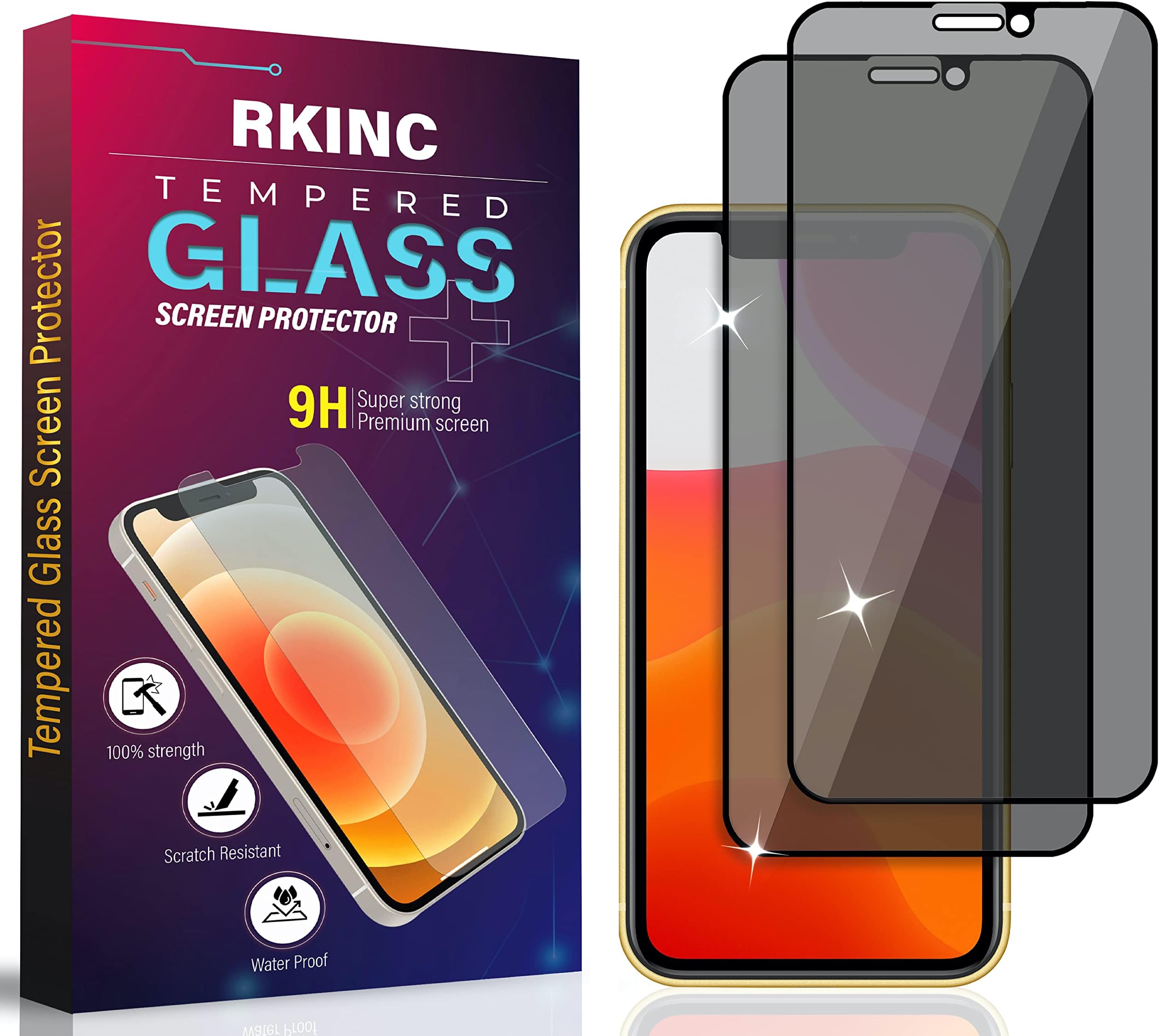 Amazon.com: RKINC Screen Protector [2-Pack] for iPhone XR/iPhone 11 6.1 ...