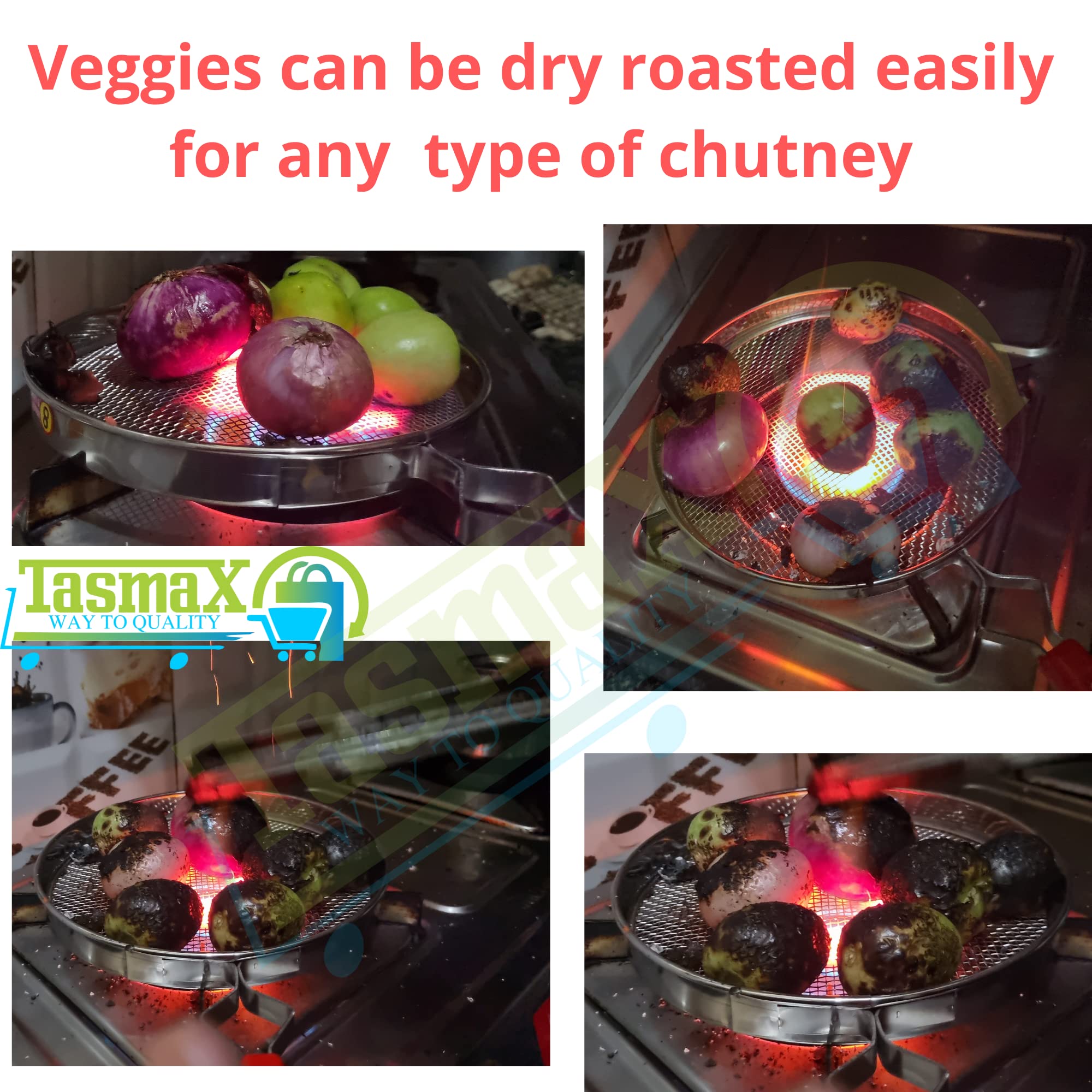 Buy TASMAX Pulka Grill for Gas Stove, Grill Tawa Jali for Kitchen ...