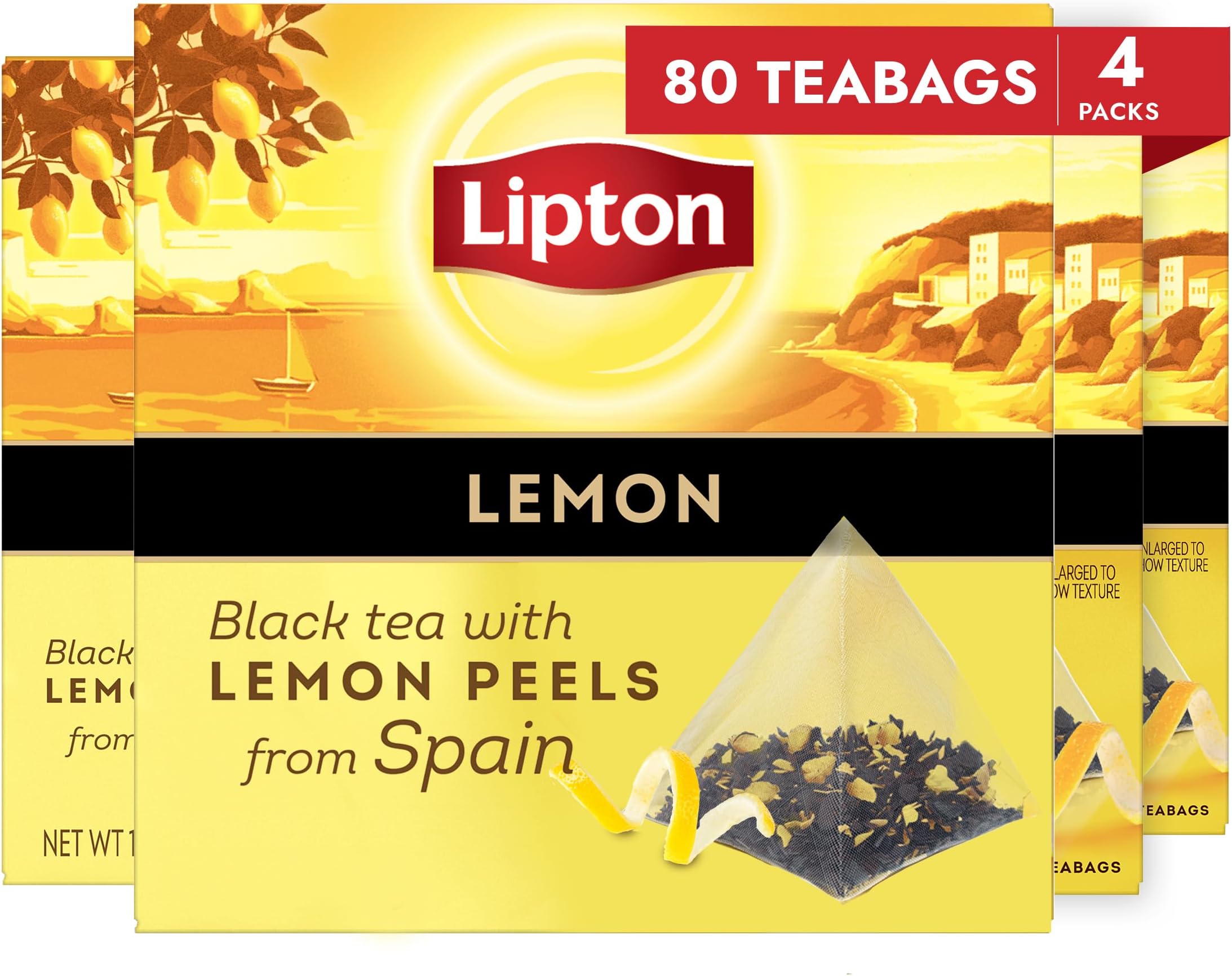 Amazon.com : Lipton Black Tea Vanilla Caramel, Pyramid Tea Bags ...