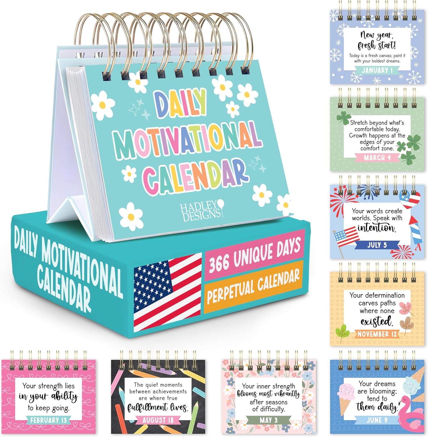 Daily Motivational Quotes For Desk - Inspirational Desk Calendar 2026 ...