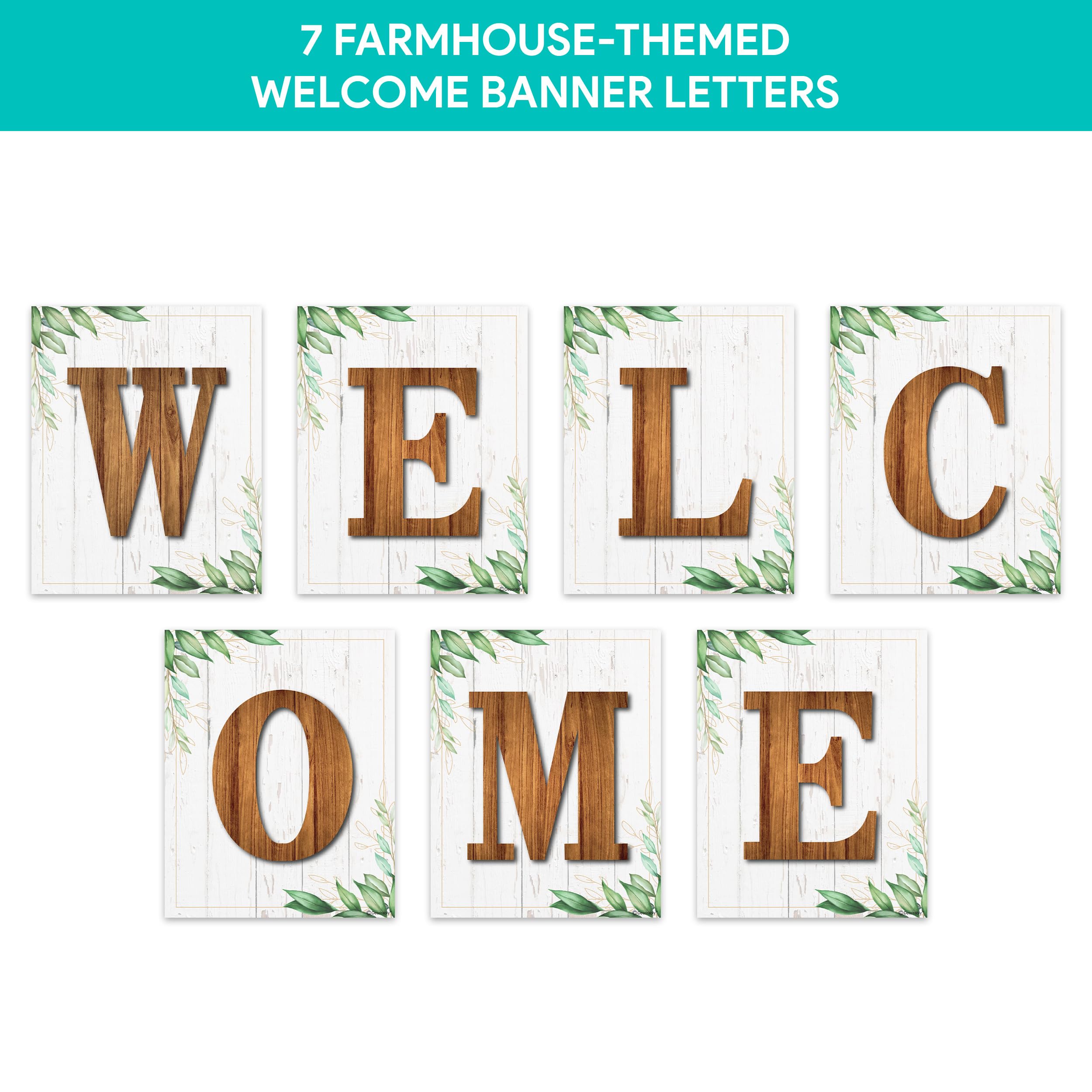 Snapklik.com : Decorably 15 Welcome Posters Modern Farmhouse Classroom ...