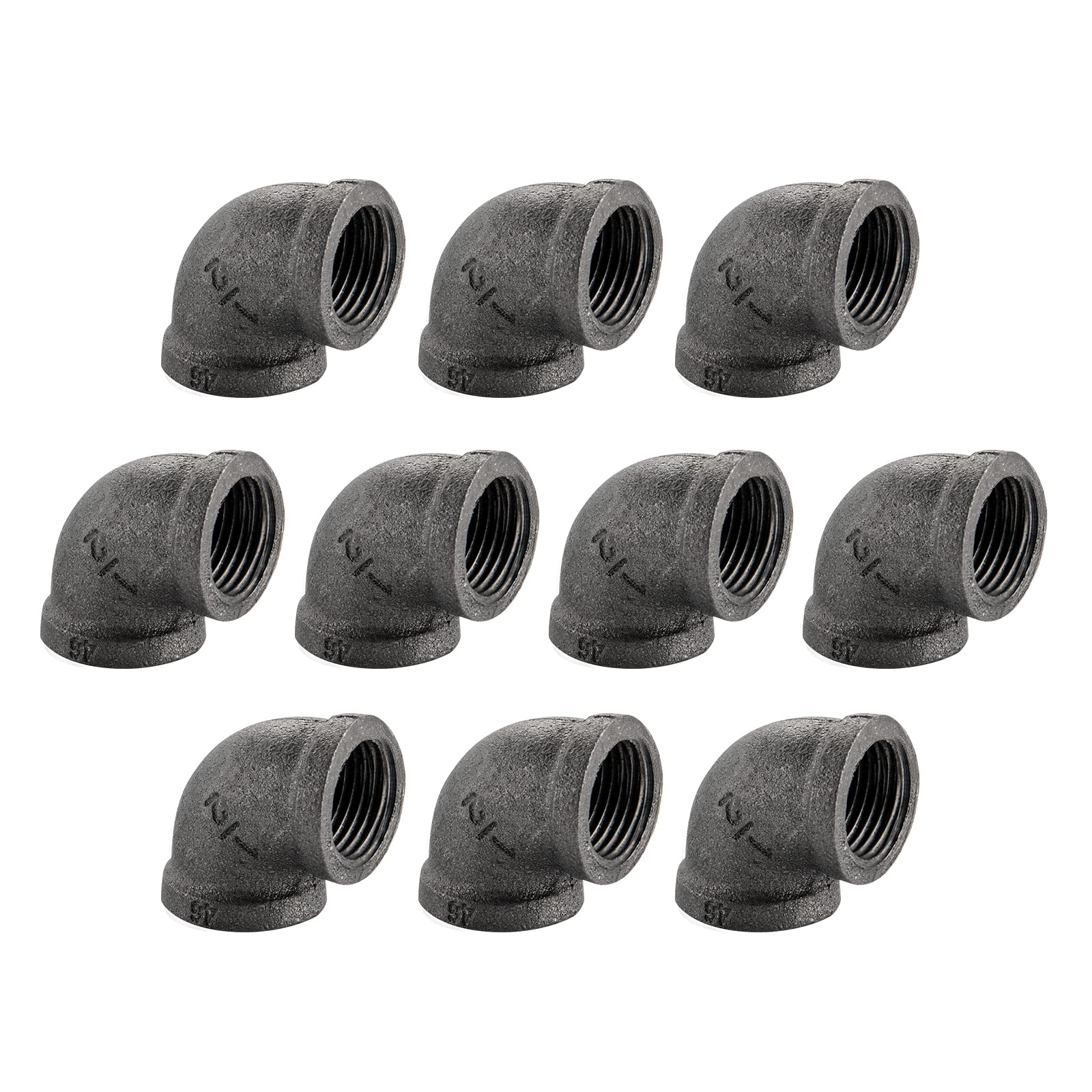 Snapklik.com : 1/2" Pipe Fitting Elbow - 20 Pack Industrial Pipe ...