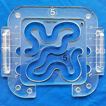 Amazon.com: HONEYSEW Meander Template for Quilting Fits Inside Free ...