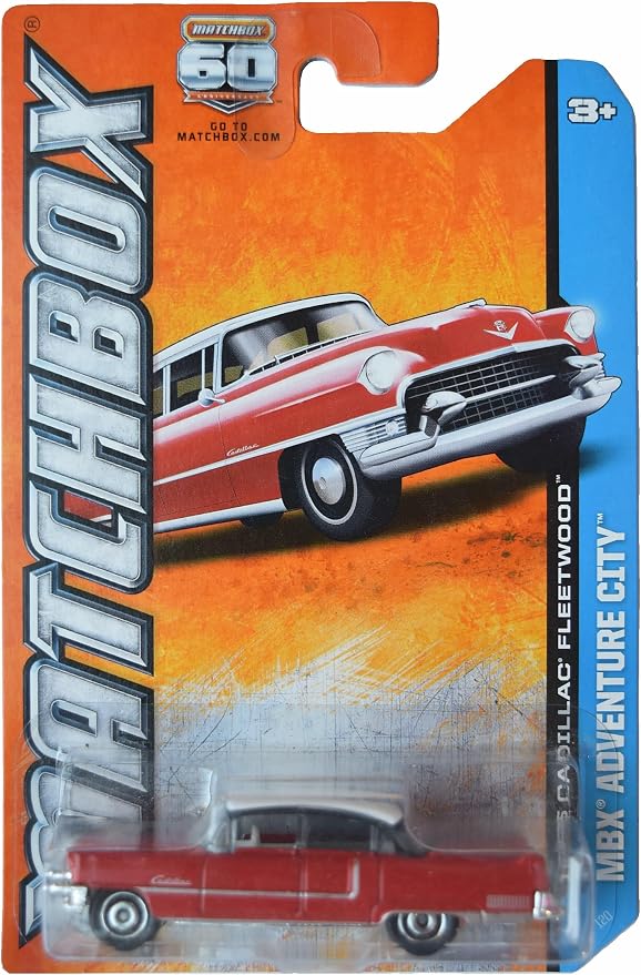 Amazon.com: Matchbox 1955 Cadillac Fleetwood, Adenture City 13/120 ...