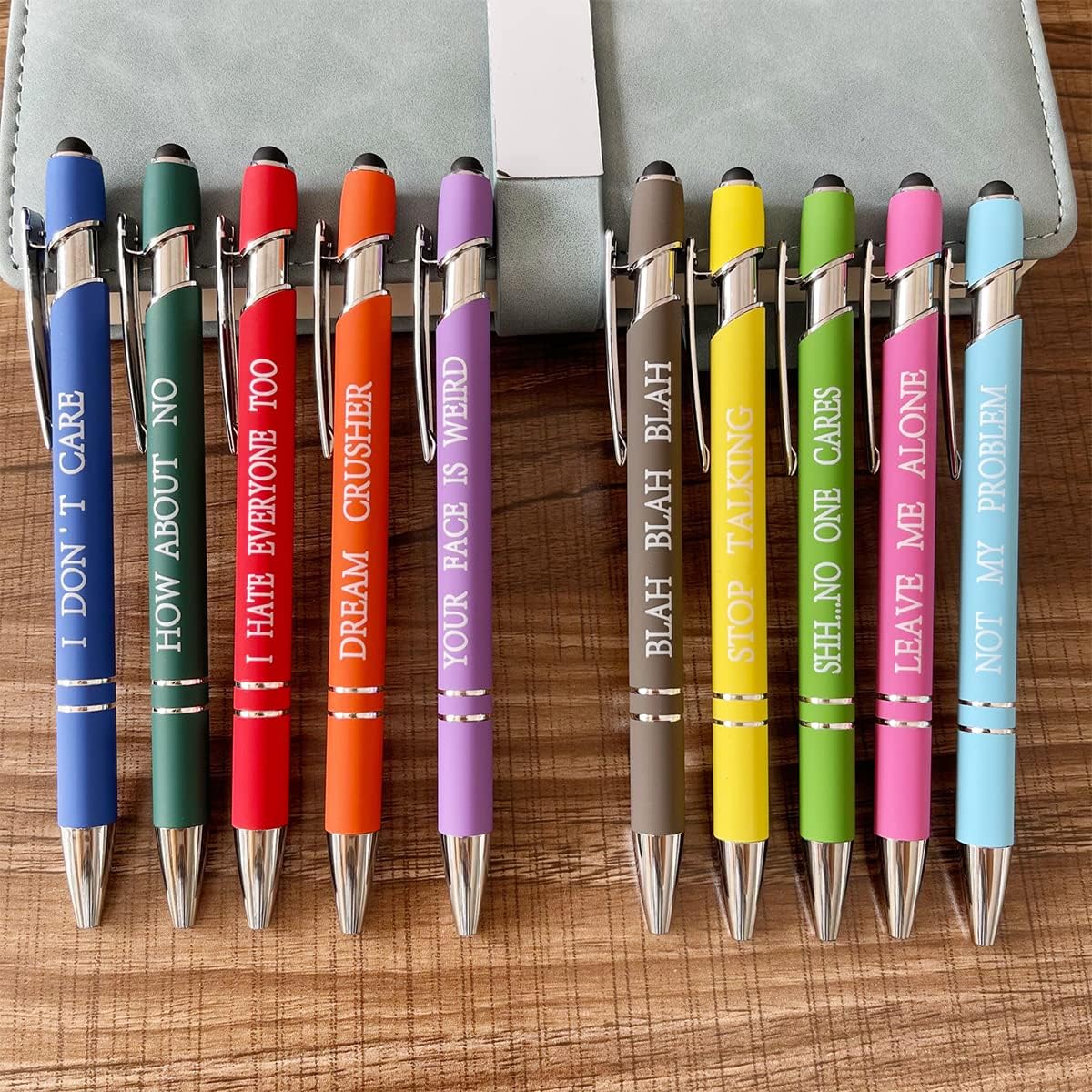 10PCS Funny Seven Days of The Week Mood Pen Describing Mentality, Funny ...