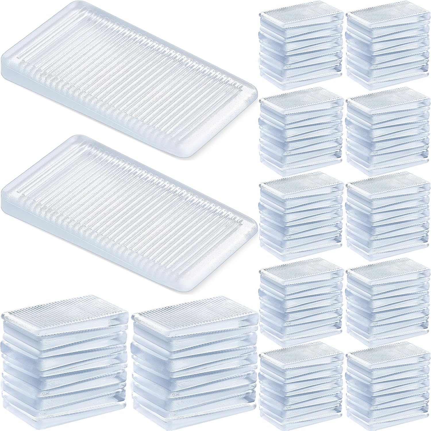 Ziliny 96 Pieces Plastic Shims Wedges for Leveling Clear Tables Wedges ...
