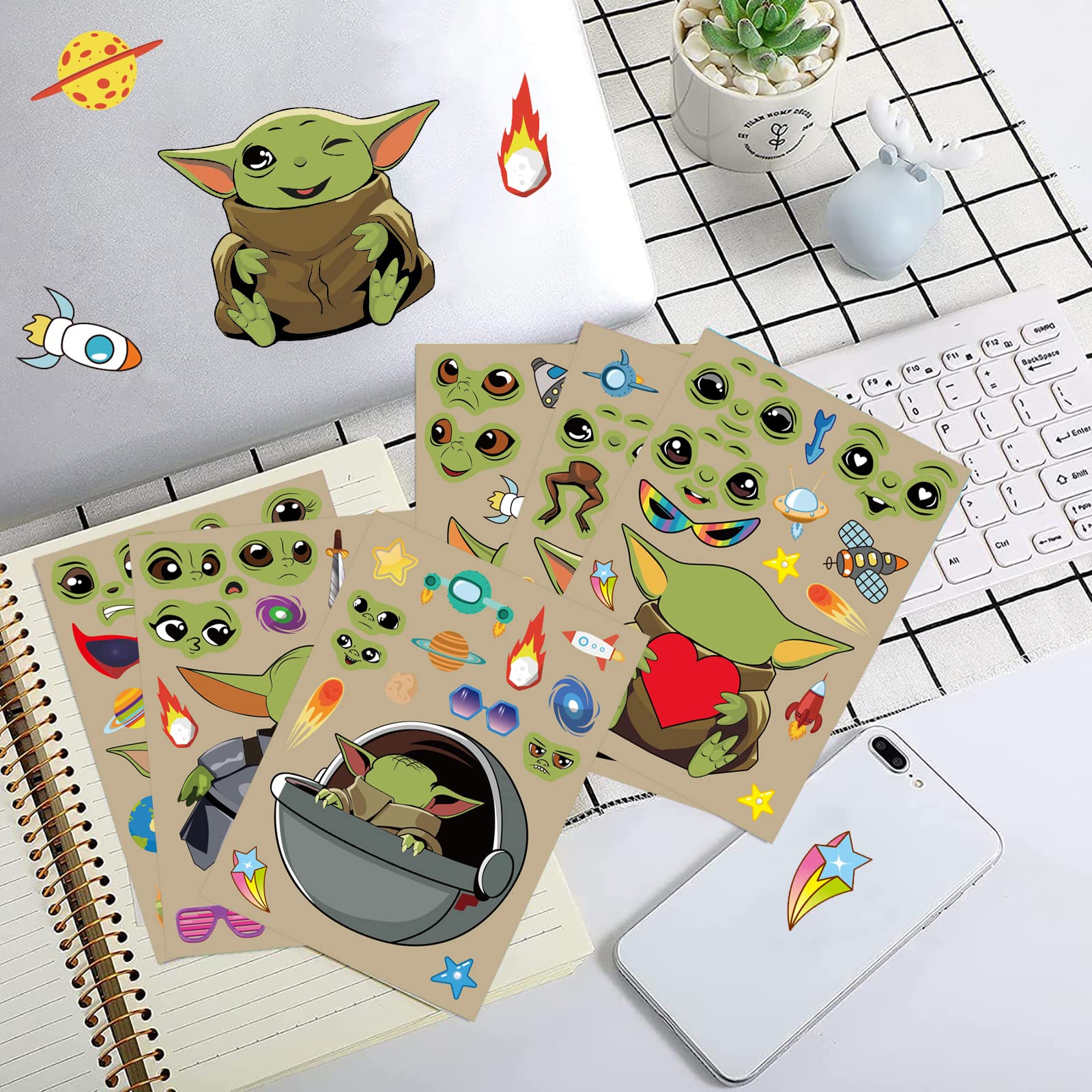 Snapklik.com : VDESFUEBY 36 Pack Make Your Own Baby Yoda Party Toy ...