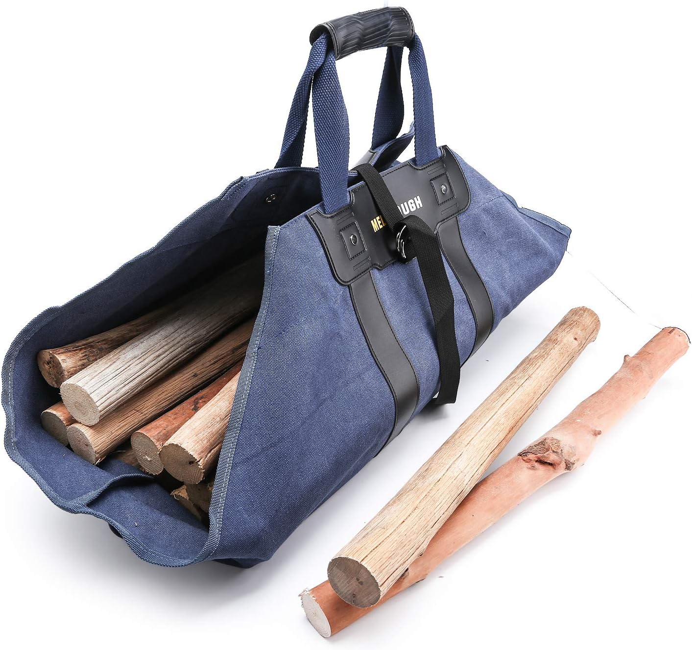 Amazon.com: MeloTough Canvas Firewood Log Carrier with Soft Silicone ...