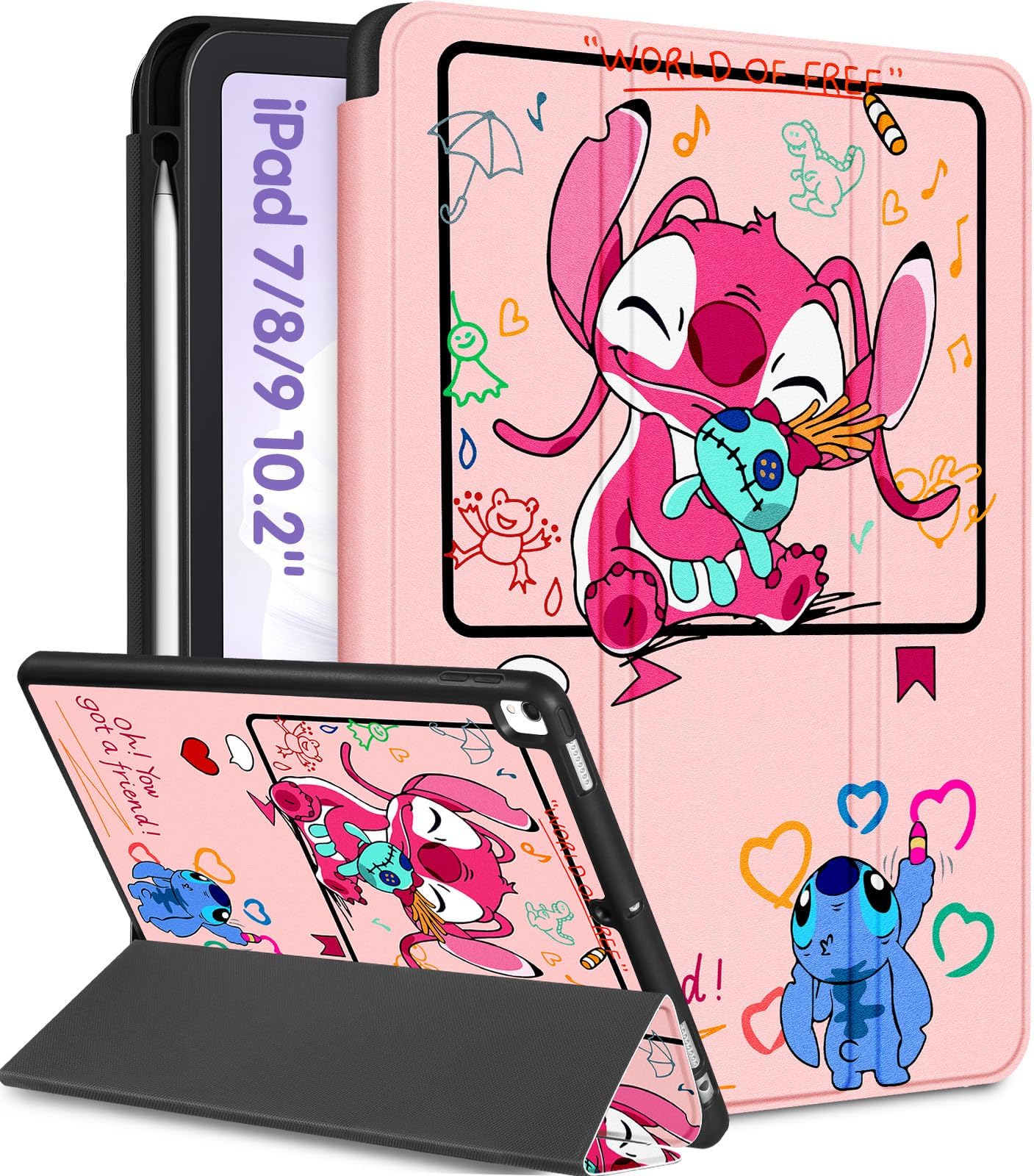 Amazon.com: Disney Lilo and Stitch Kids Case for iPad - 9th Generation ...
