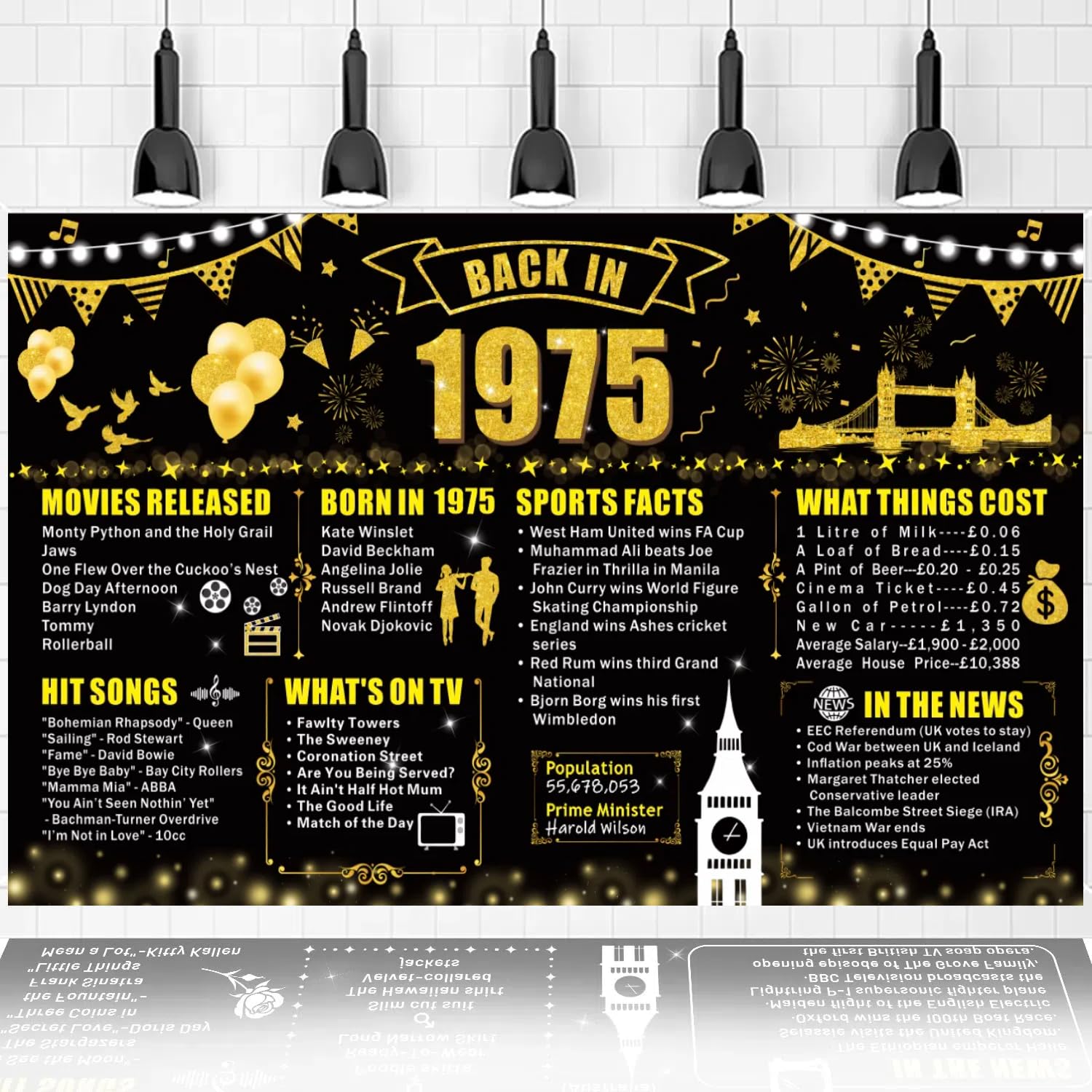 Printable 50th Birthday Posters