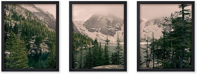 Amazon.com: Poster Master 3-Piece Forest Poster - Lake Print - Nature ...