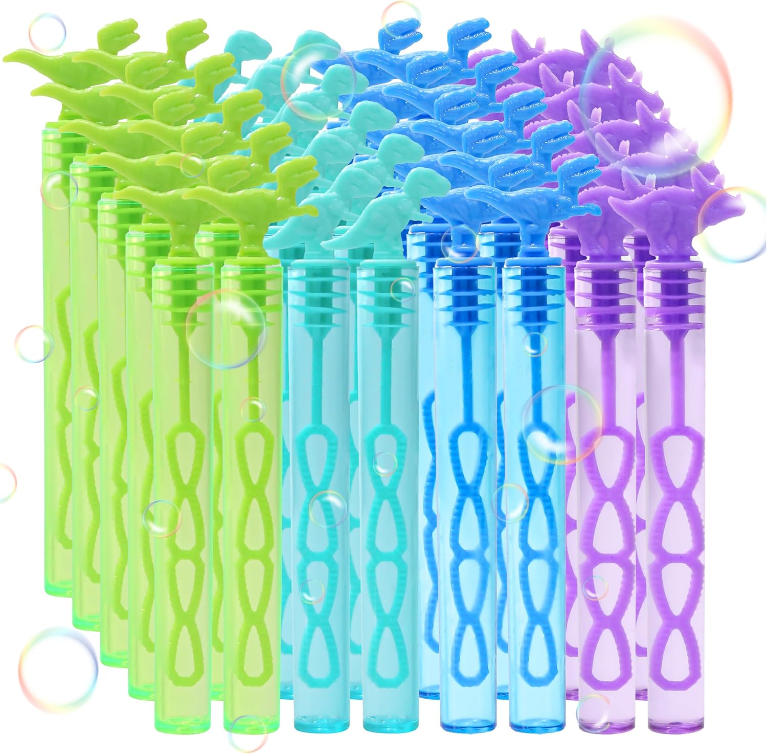 Amazon.com: 48 Pcs 6 Colors Dinosaur Bubbles Party Favors for Kids, 4.1 ...