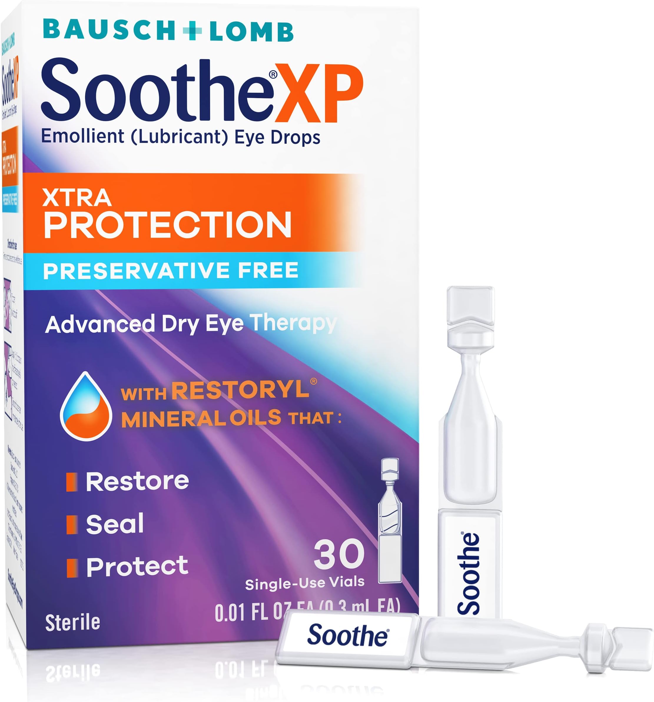 Amazon.com: Soothe XP Preservative-Free Lubricant Eye Drops, 0.01 FL OZ ...