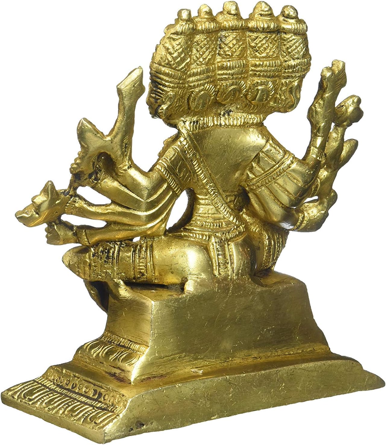 Purpledip Brass Idol Gayatri Mata Savitri Hindu Goddess Mother of Vedas ...