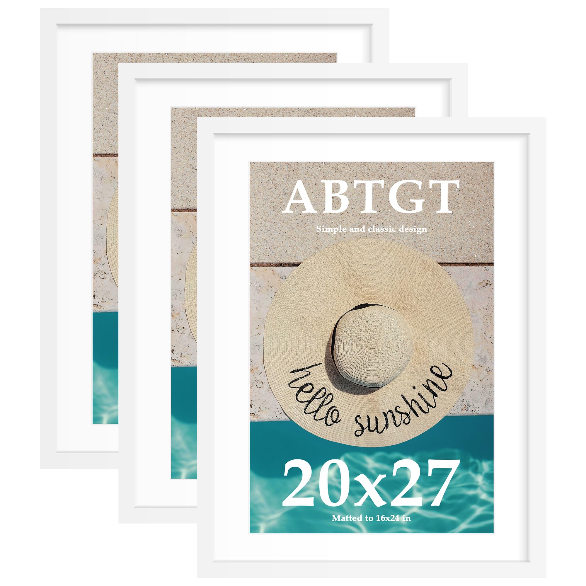 Amazon.com - Abtgt 20x27 Picture Frame Set of 3, Display Pictures 16x24 ...