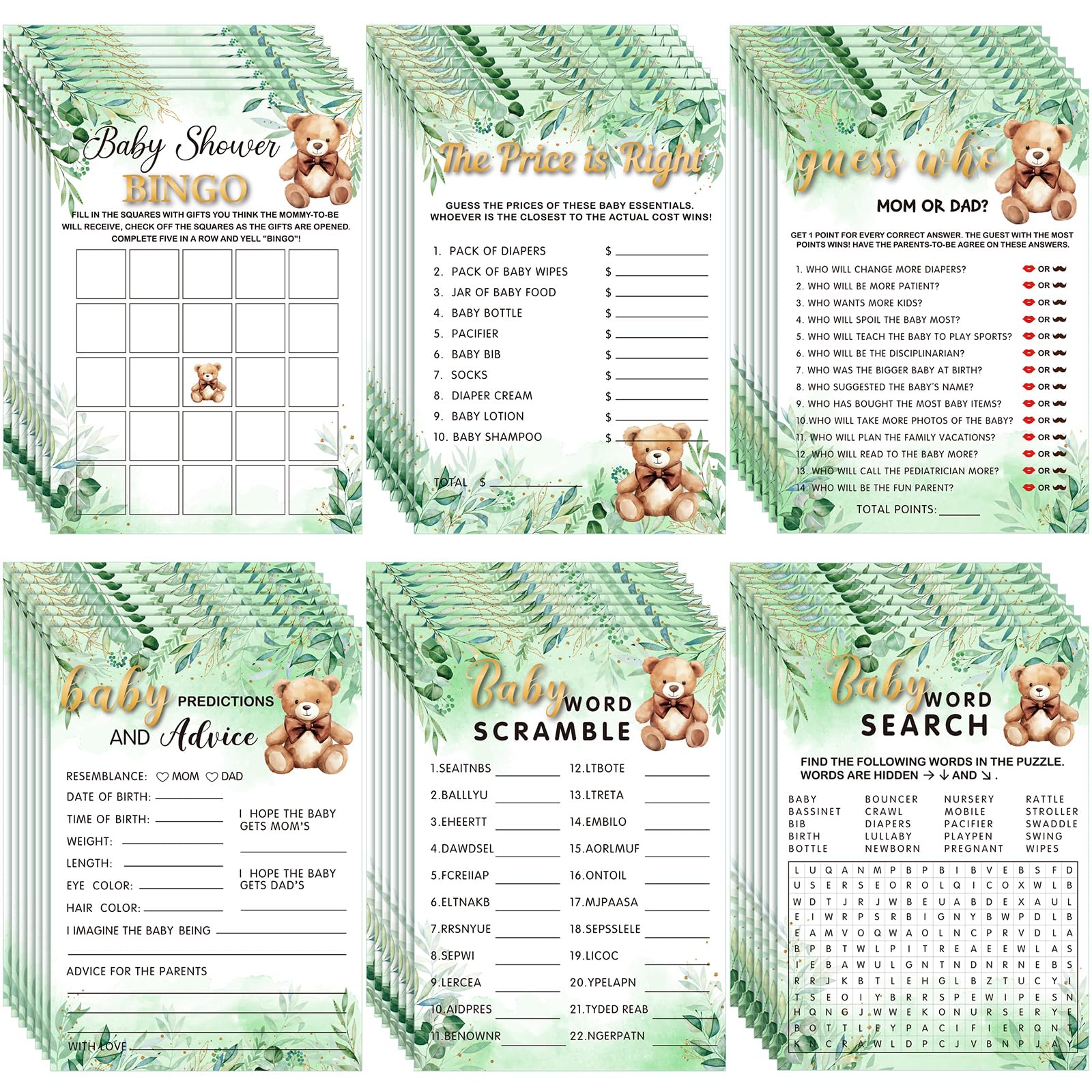 Word Search Games Printable Baby Shower De Oso Page 19 Free, Custom