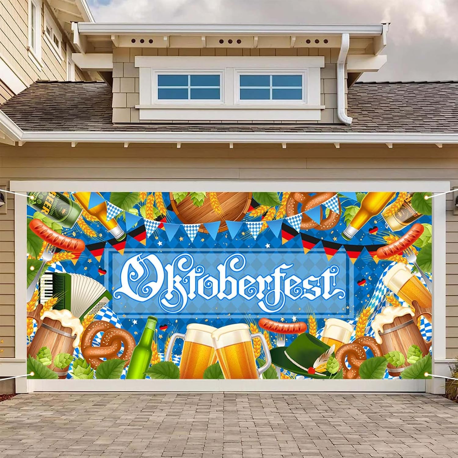 Amazon.com: Avezano Oktoberfest Garage Door Banner 6x13Ft Oktoberfest ...