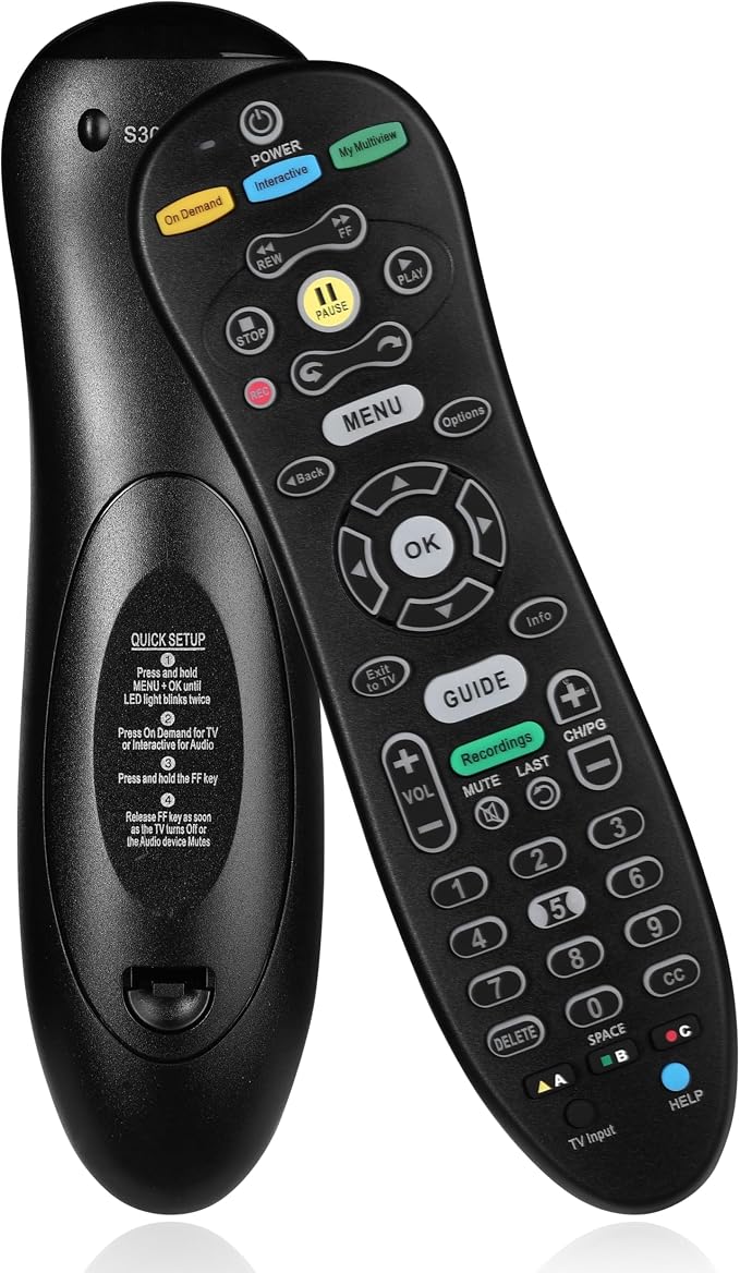 Amazon.com: S30 Uverse Remote Control Fit for U-Verse Receiver Cable ...
