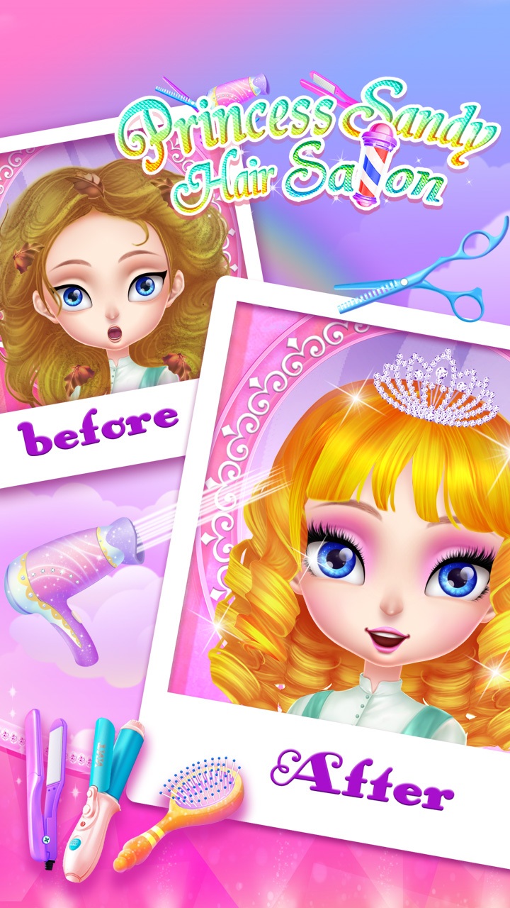 Princess Sandy-Hair Salon - App on Amazon Appstore